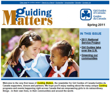 Guiding Matters. Issue 1 – Girl Guides of Canada Blog
